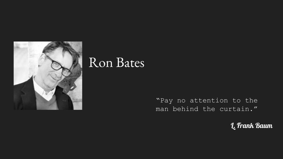 Author – Ron Bates